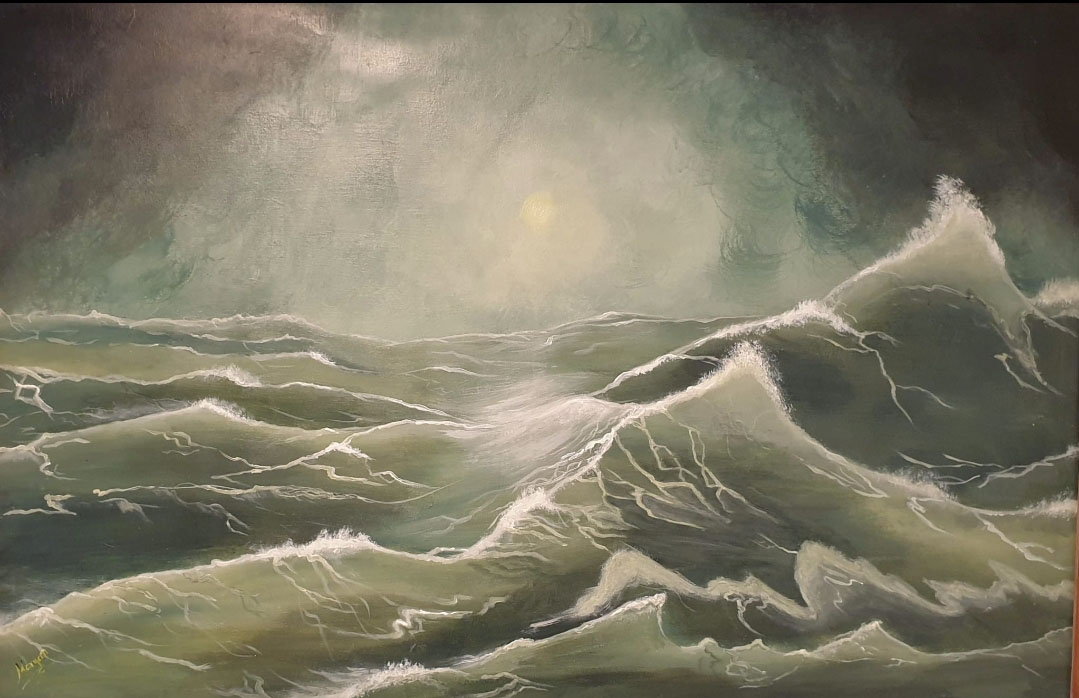 Turbulente zee – Kunst om de Hoek